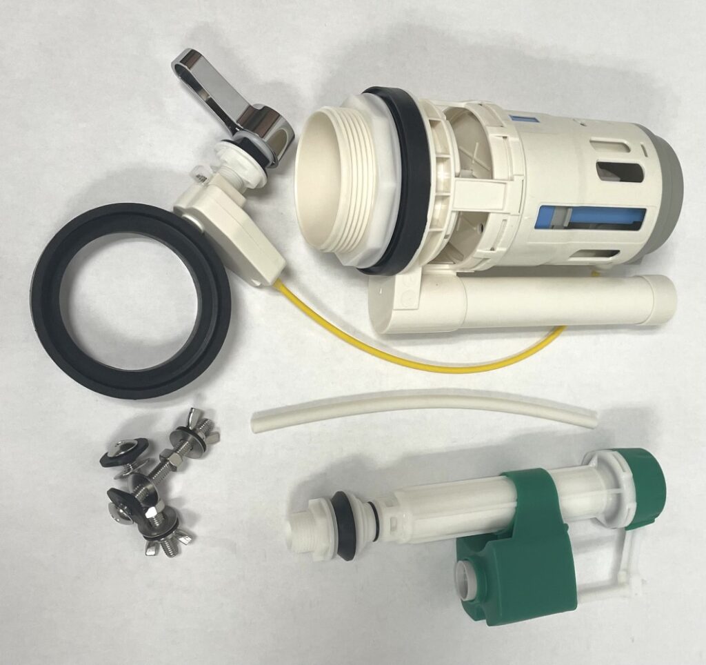 3-inch Cable Controlled Handle Canister Flush Valve And Glacier Bay Fill Valve For Two Piece ...