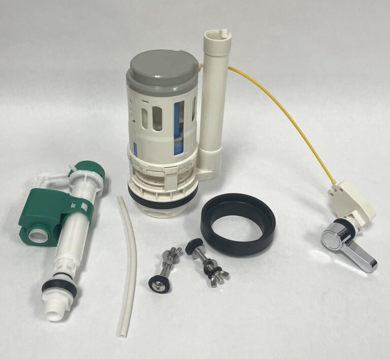 Fill Valve With 3-Inch Flush Valve For Two Piece Toilets With Cable Controlled Handle - NuFlush