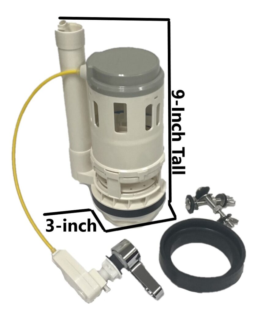 3-inch Flush Valve, With Cable-Controlled Handle For Two Piece Toilets ...