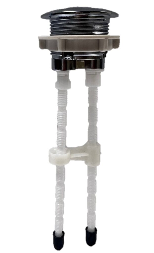 Chrome Dual Flush Toilet Flush Top Of Tank Button (38-mm) (6-inch Rods ...