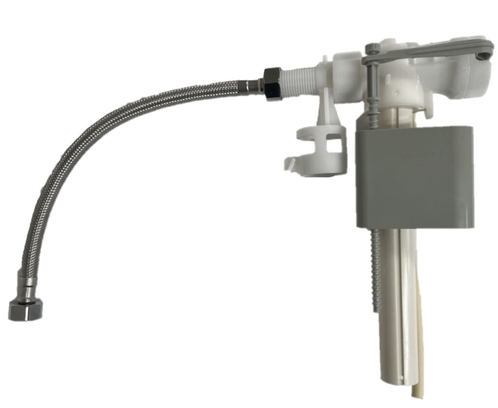 Delta Side Mount Fill Valve With Braided Water Line And Bracket - NuFlush