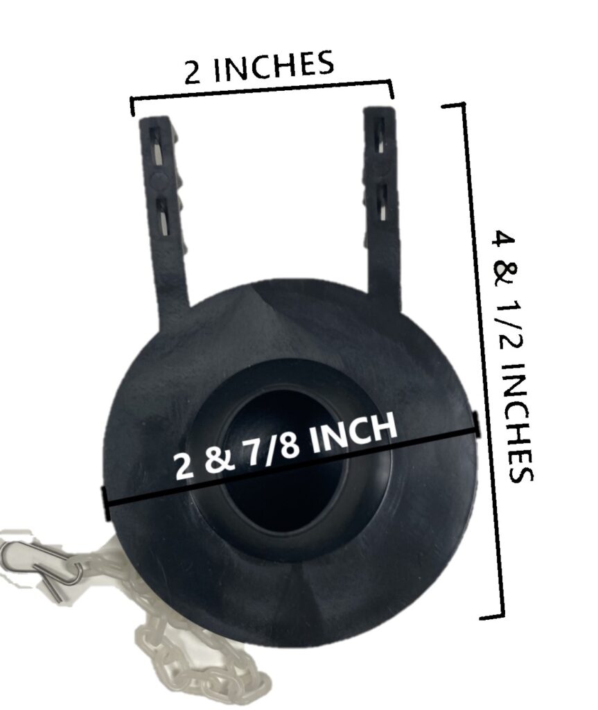 Toto Adjustable Fulcrum, Two-inch Rubber Flapper Valve - NuFlush