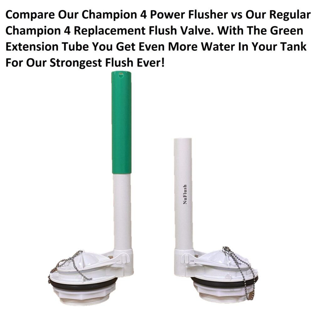Champion 4 Toilet Flush Valve, Power Flusher By NuFlush - NuFlush
