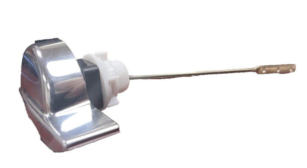 Square Chrome Flush Handle For Side Of Toilet Tank (5-inch Steel Rod ...