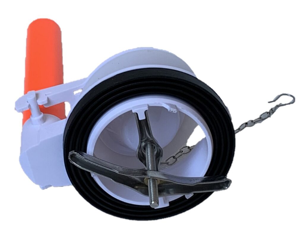 Jacuzzi 3-Inch Flapper Valve For One Piece Toilets With Extension Tube ...