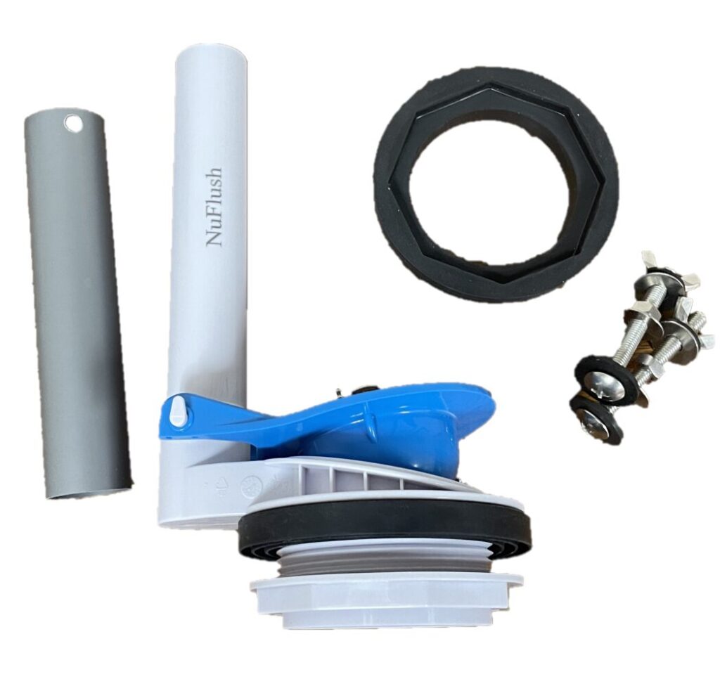 3.15-inch Flush Valve Assembly For 2-piece Toilets With Overflow Extension Tube - NuFlush